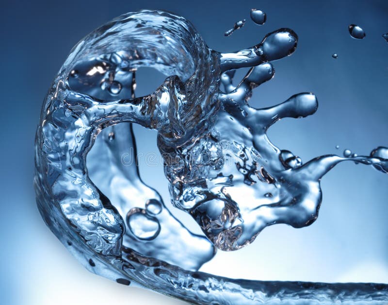 Abstract water splash stock photo. Image of drop, blue - 33728162