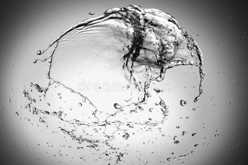 Abstract Water Splash on Grey Background Stock Photo - Image of ...