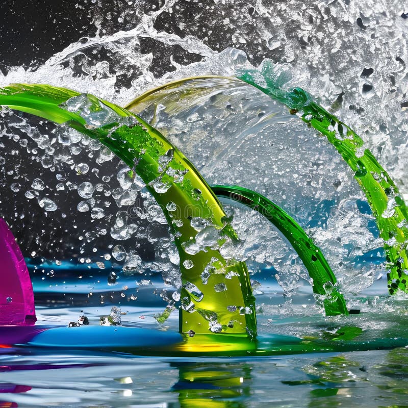 453 Abstract Water Splashes: a Vibrant and Dynamic Background Featuring ...