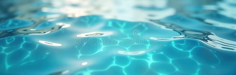 Abstract Water Surface Displays Rippling Curves, Light Reflections ...