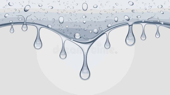 Abstract Water Surface with Dripping Drops Stock Vector - Illustration ...