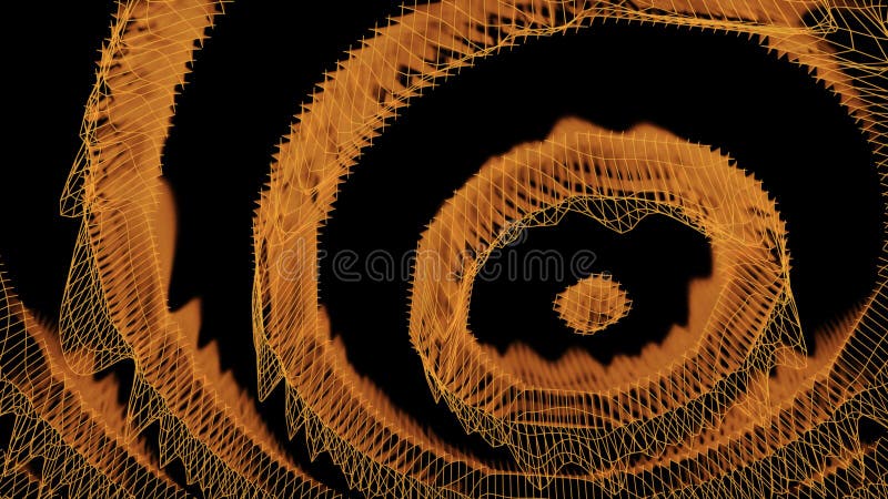 Abstract Water Surface with Falling Rain Drops. Design. Colorful Rings ...