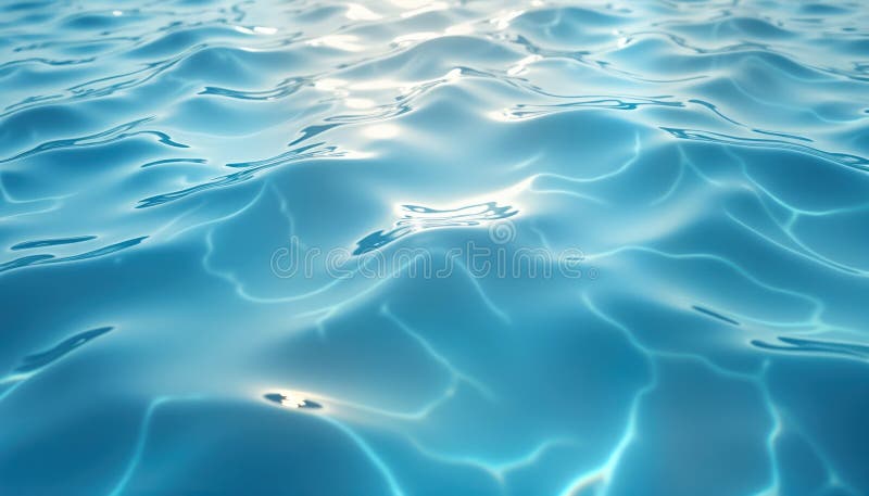 Abstract Water Surface Texture Pattern. Blue Water Ripples, Curves ...