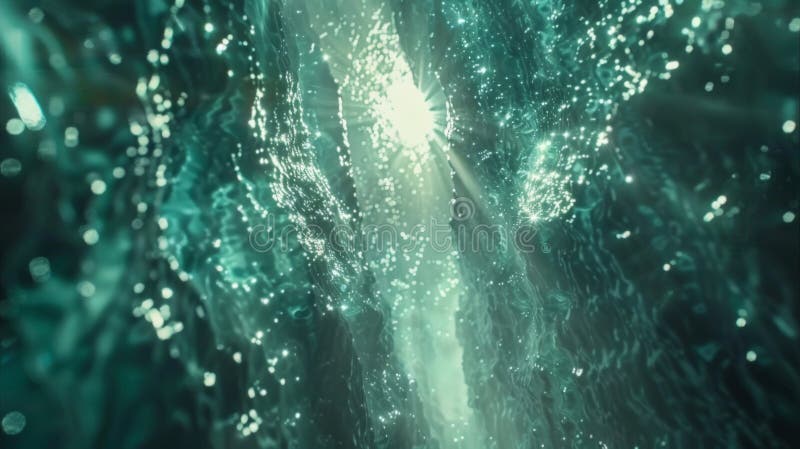 Abstract Water Texture with Light Reflections Background Stock ...