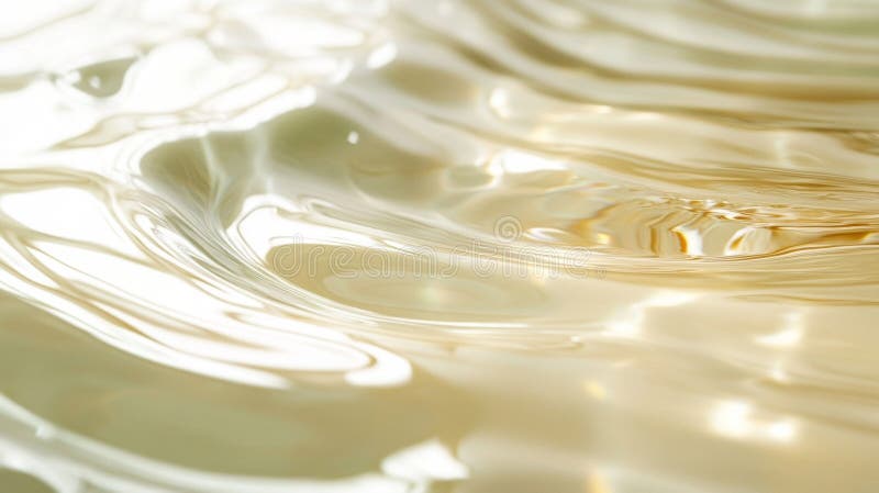 Abstract Water Texture with Soft Golden Glow Stock Illustration ...