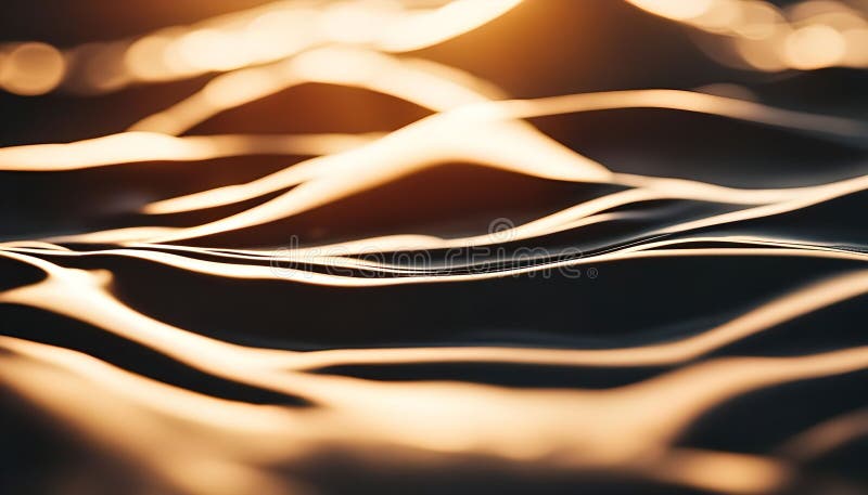 Abstract Water Texture at Sunset Stock Illustration - Illustration of ...