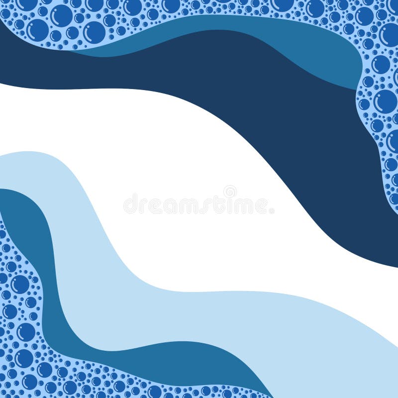 Abstract Water Wave Background Stock Vector - Illustration of bubble ...