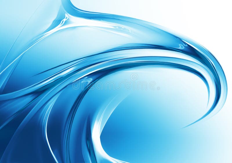 Big Blue Abstract Wave Background Stock Vector - Illustration of ...
