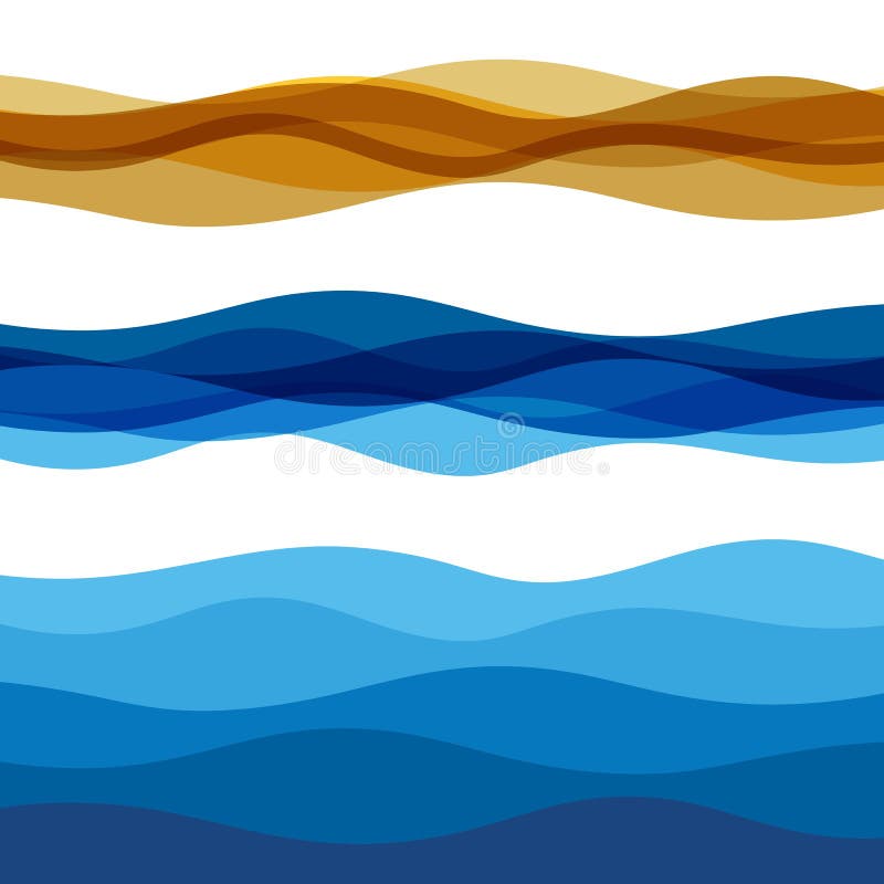 Abstract Water Wave Design Background Stock Vector - Illustration of ...