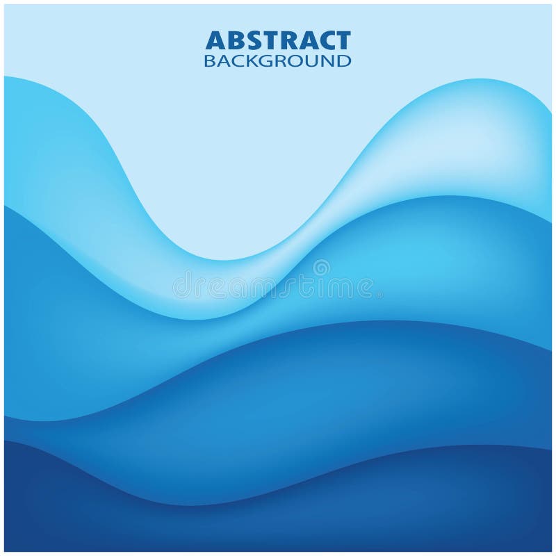 Abstract Water Wave Design Background Stock Vector - Illustration of ...