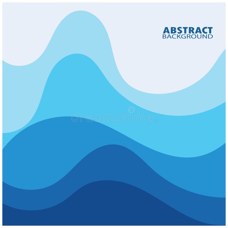 Abstract Water Wave Design Background Stock Vector - Illustration of ...