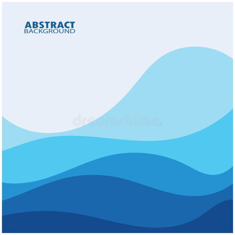 Abstract Water Wave Design Background Stock Vector - Illustration of ...