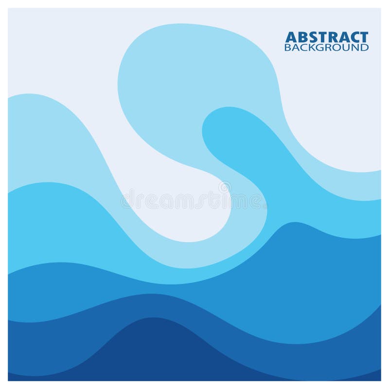 Abstract Water Wave Design Background Stock Vector - Illustration of ...