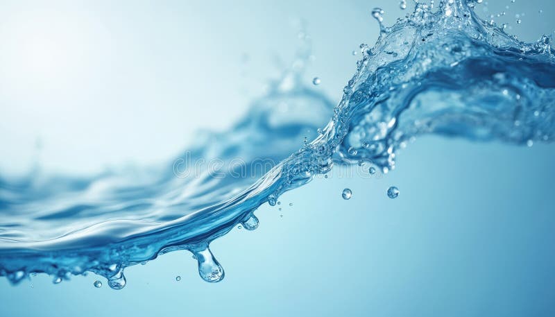 Abstract Water Wave Pattern. Blue Color Water Texture Shows Natural ...