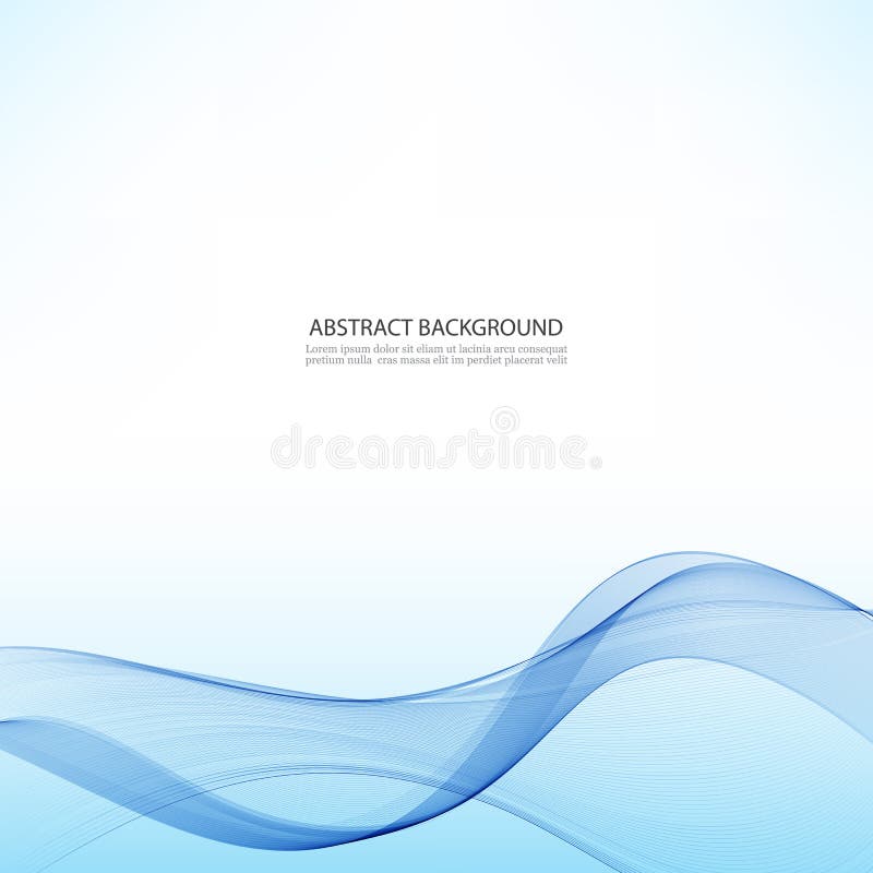 Abstract Water Wave Surface with Transparency Stock Vector ...