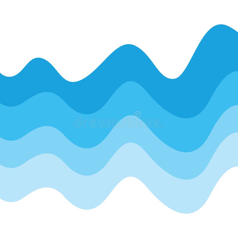 Abstract Water Wave Vector Illustration Design Background Stock Vector ...