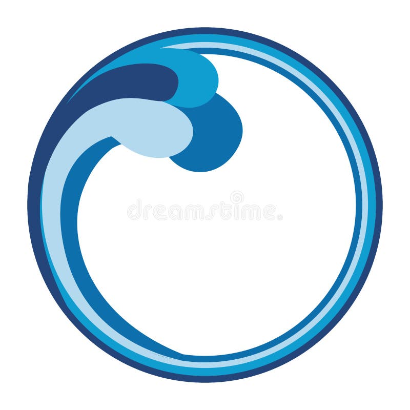 Abstract Water Waves Icon Image Stock Vector - Illustration of blue ...