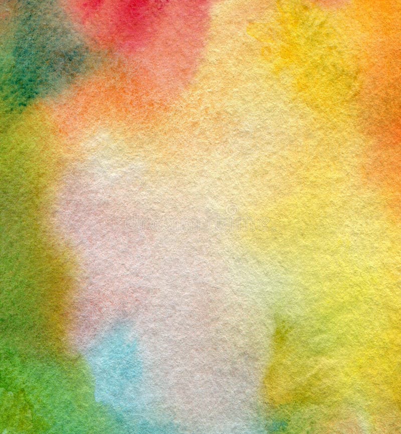 Abstract Painted Watercolor Background on Paper Texture. Stock Photo ...