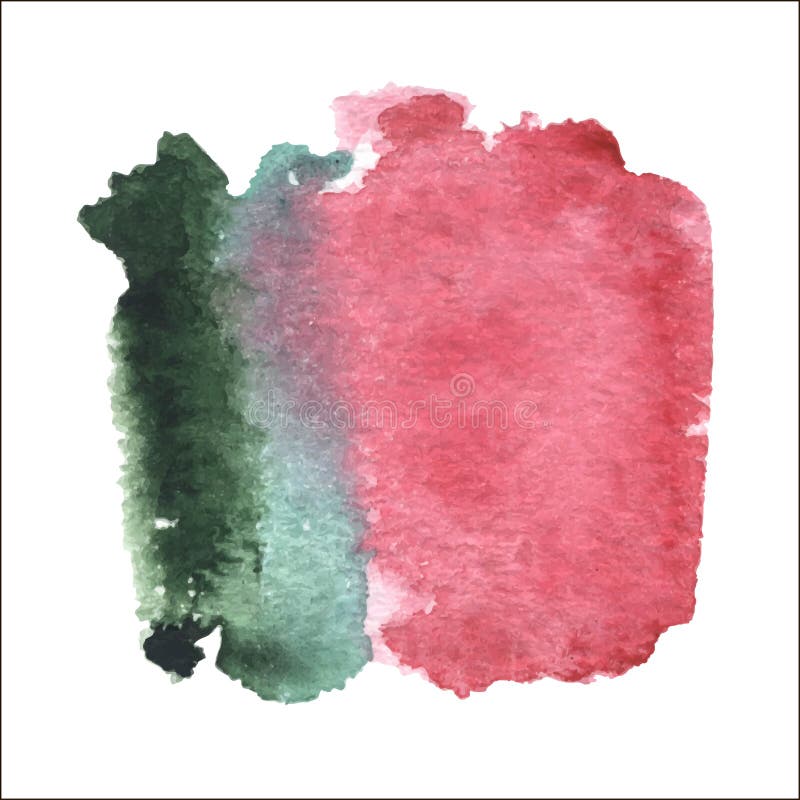 Abstract Watercolor Art Hand Paint Isolated on White Background Stock ...