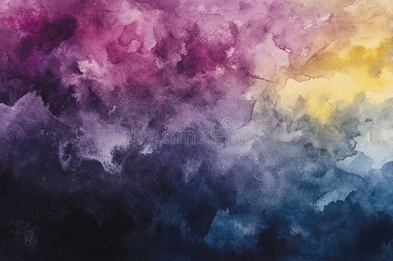 Abstract Watercolor Background with Blended Rainbow Colors Creating a ...