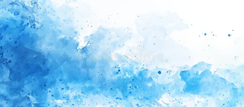 Abstract Watercolor Background in Blue, Azure, Turquoise that Can Be ...