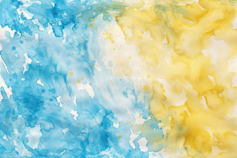 Abstract Watercolor Background in Blue and Yellow Stock Photo - Image ... Abstract Watercolor Background in Blue and Yellow Stock Photo - Image ...