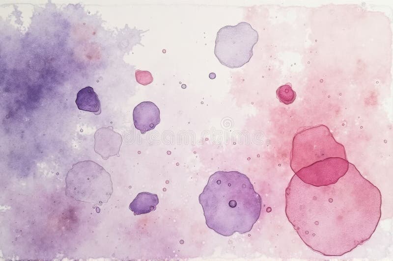 Abstract Watercolor Background with Pink and Purple Pastel Ink ...
