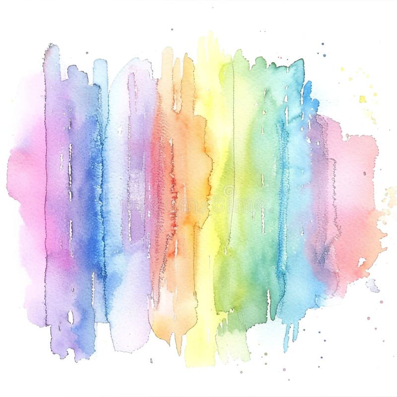 Abstract Watercolor Background. Rainbow Watercolor, Abstract Wall Art ...