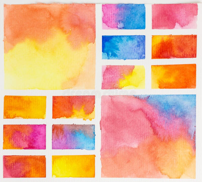 Watercolor Squares Yellow Stock Illustrations – 689 Watercolor Squares ...