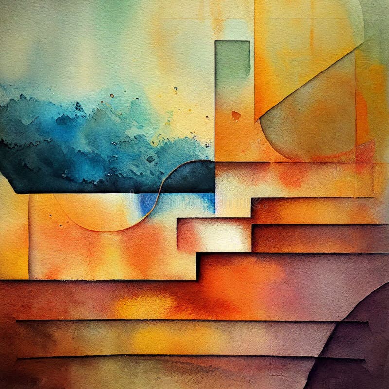 Abstract Watercolor Background, Wallpaper Design Stock Illustration ...