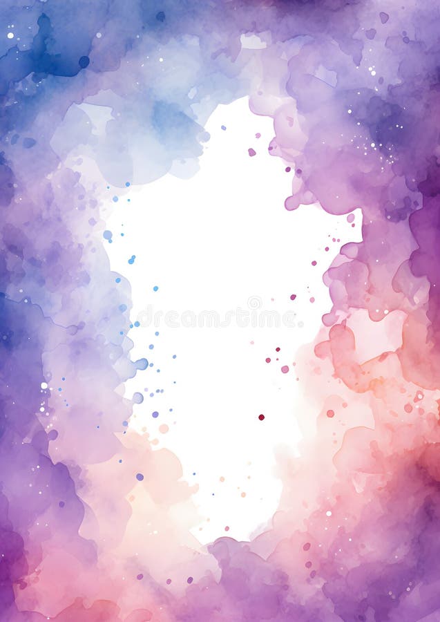 An Abstract Watercolor Background with a White Space in the Middle ...