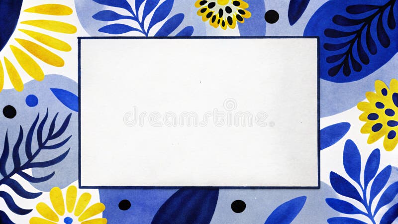 Abstract Watercolor Border with Paper Texture and Cosmic Dream Palette ...