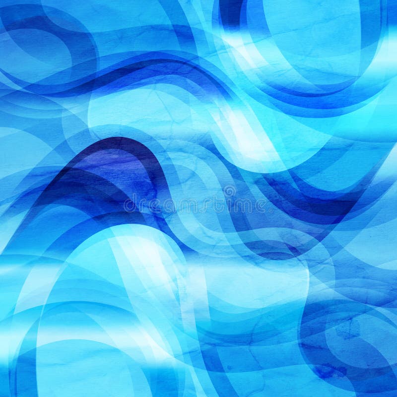 Abstract Watercolor Bright Blue Background with Different Transparent ...