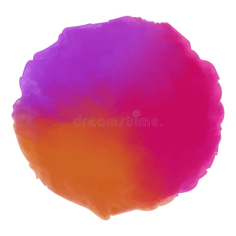Abstract Watercolor Brush , Splash, Stain. Stock Illustration ...