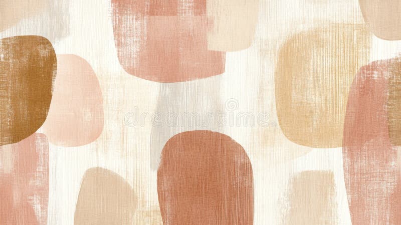 Abstract Watercolor Brushstroke Pattern in Earth Tones - Modern Art ...