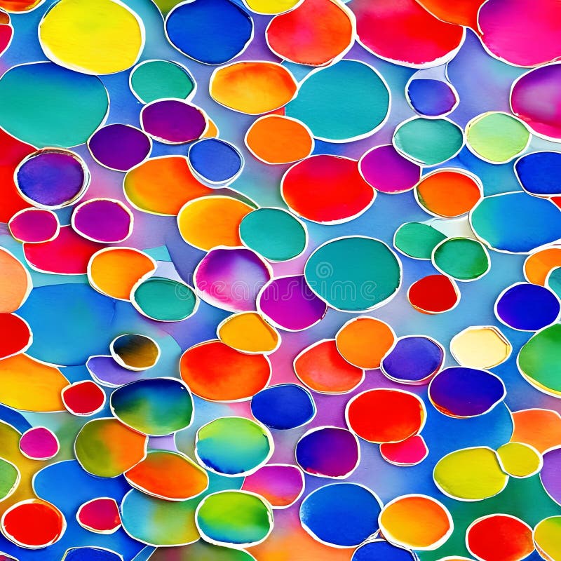 937 Abstract Watercolor Circles: a Vibrant and Dynamic Background ...
