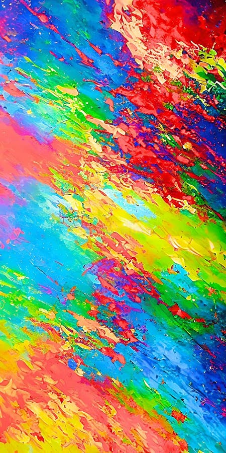 AI Generated Canvas Exploding in Colors. Stock Illustration ...