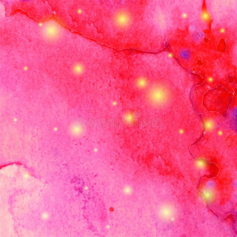 Abstract Watercolor Galaxy Sky Background. Watercolor Texture for ...