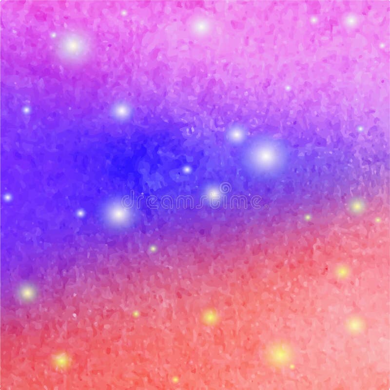 Abstract Watercolor Galaxy Sky Background. Watercolor Texture for ...
