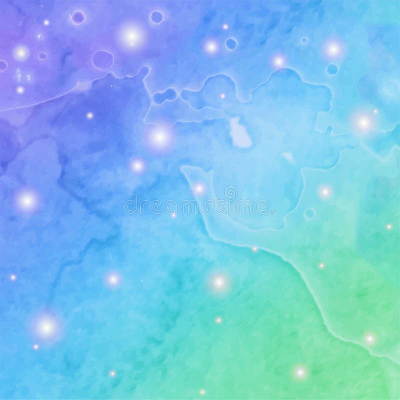 Abstract Watercolor Galaxy Sky Background. Watercolor Texture for ...