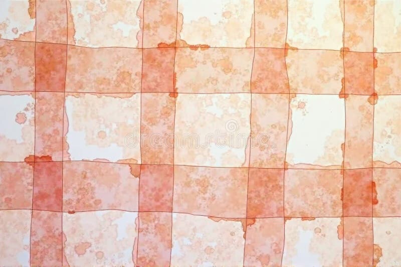 Abstract Watercolor Grid with Organic Patterns in Warm Tones Stock ...