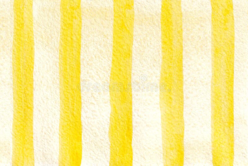 Abstract Watercolor Hand Drawn Yellow Stripes. Yellow Abstract ...