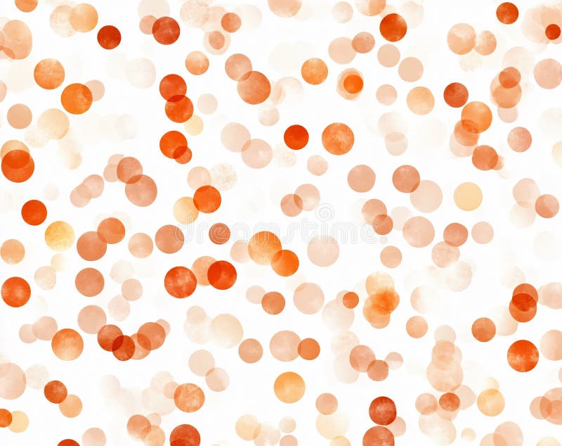 Abstract Watercolor Orange Circles Scattered Pattern High Quality Image ...
