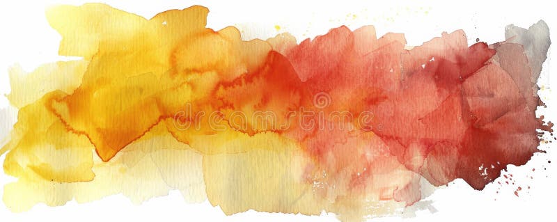 Abstract Watercolor Paint Splash in Warm Colors Stock Photo - Image of ...