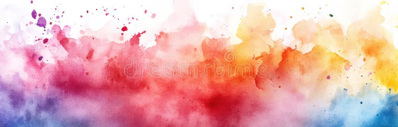 Creative Freedom: an Abstract Watercolor and Paint Splashes Image ...