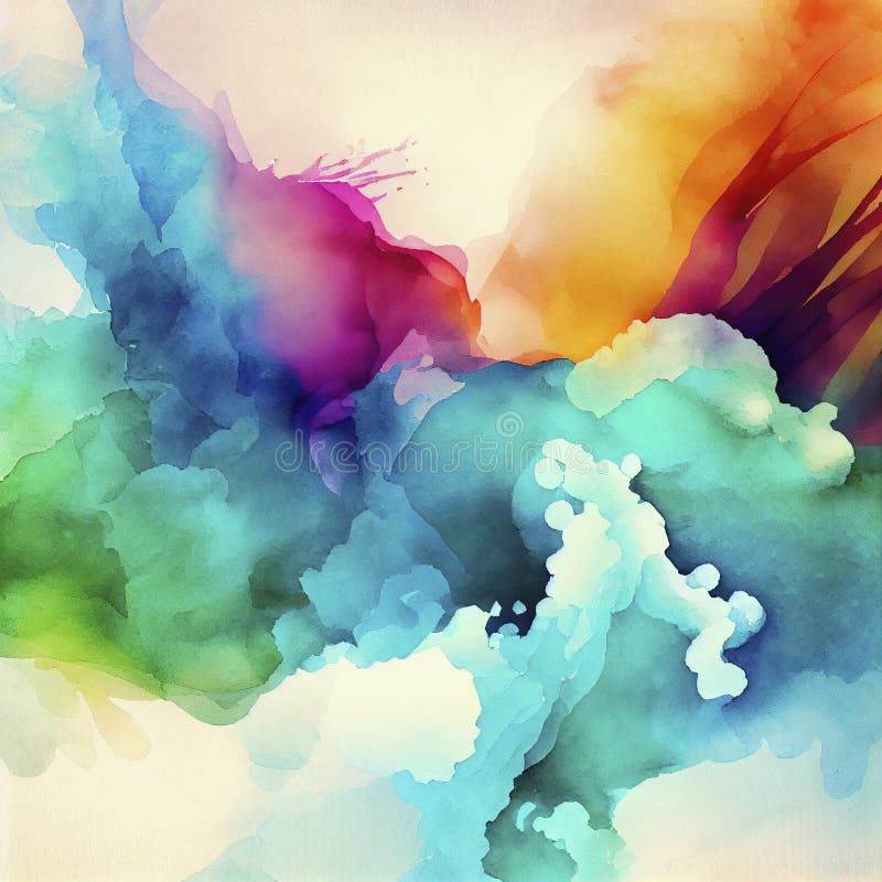 Abstract Watercolor Paint Texture Imitation Stock Illustration ...