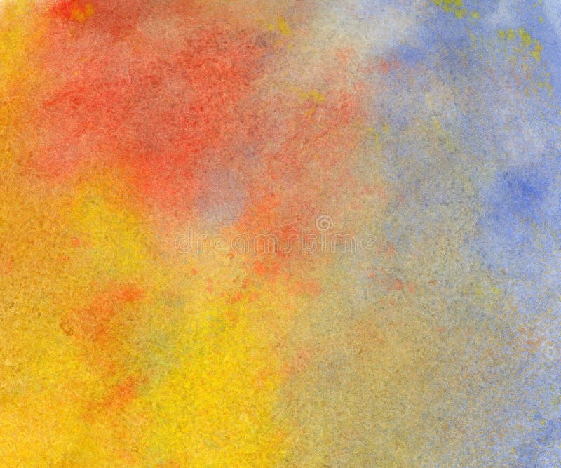 Rainbow Watercolor Background On Math Paper Stock Illustration ...