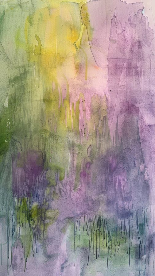 Abstract Watercolor Painting with Gradient Wash Stock Image - Image of ...