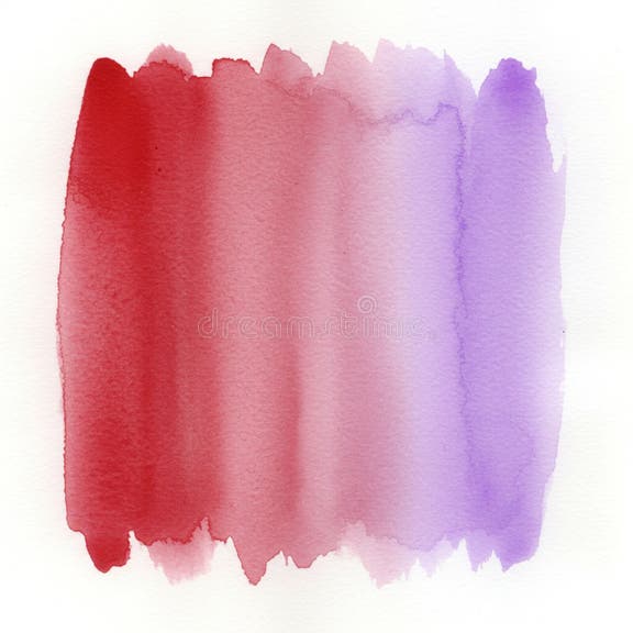 Abstract Watercolor Painting with a Rectangular Gradient Transitioning ...