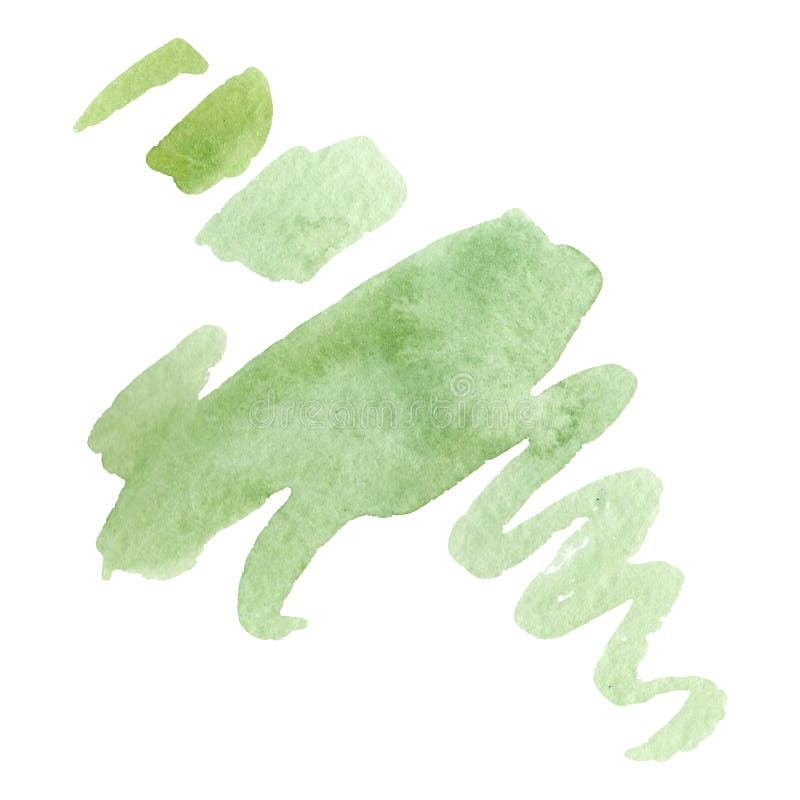 Abstract Watercolor Paper Splash Shapes Isolated Drawing. Illustration ...